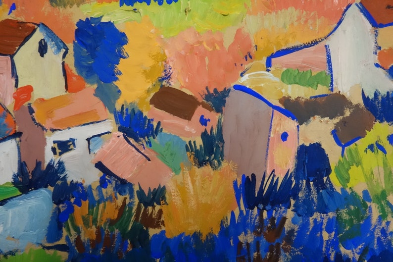 Fine French Fauvism Matisse Derain Era Original Landscape - Etsy