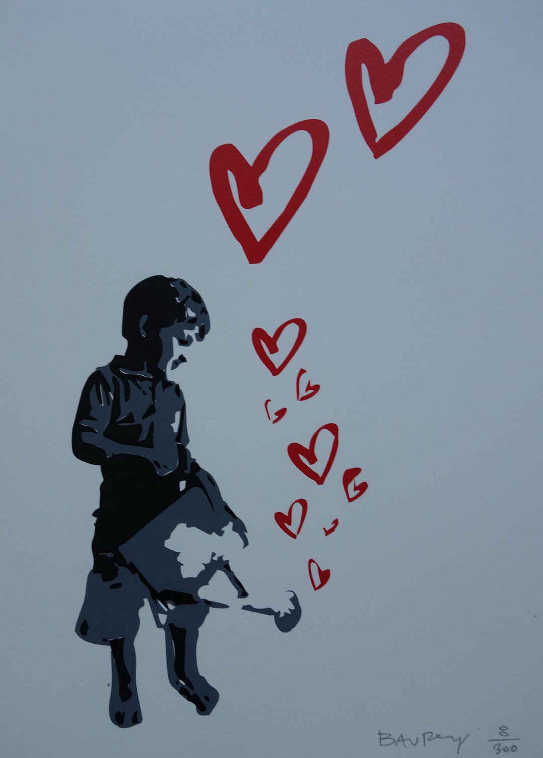Limited Edition Pop Art Graffiti Boy Silkscreen Serigraph, Signed ...