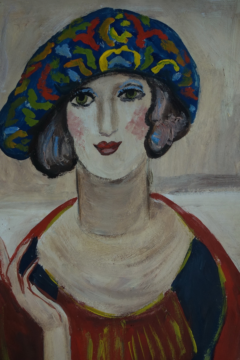 Fine Early American Modernist Painting Portrait Signed | Etsy