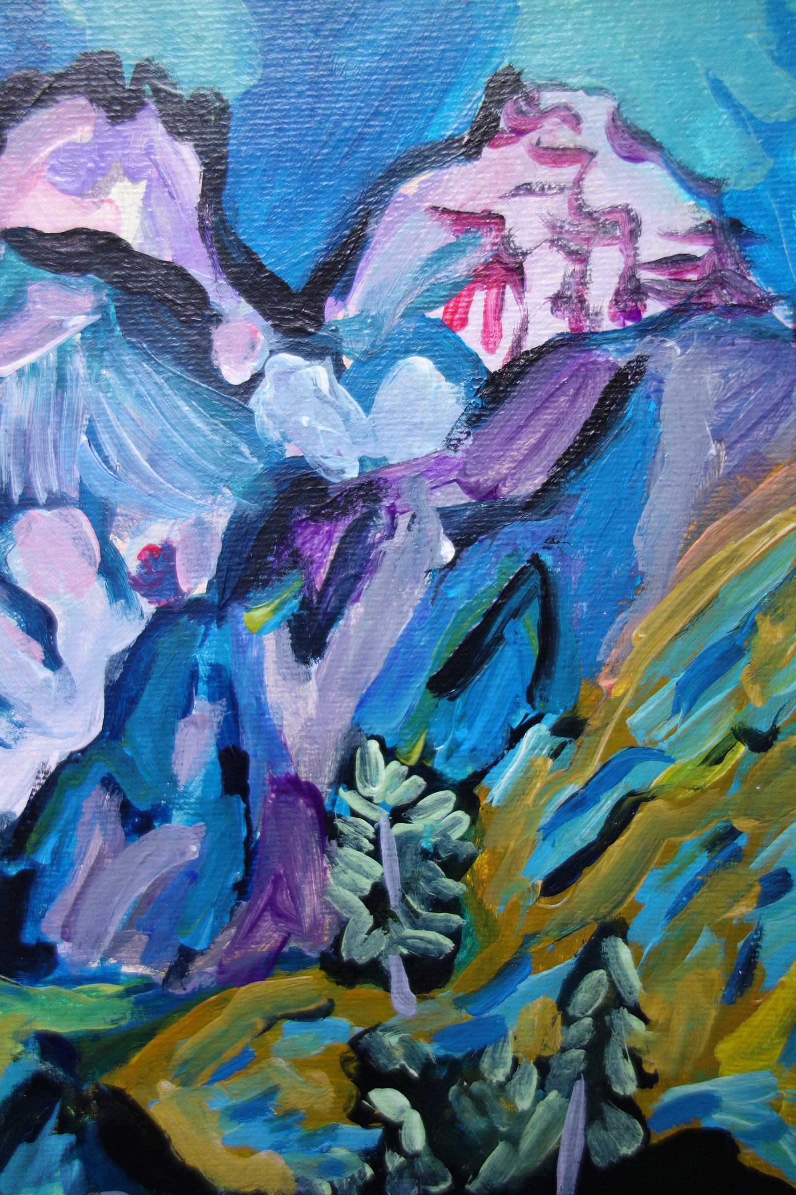 Early German Expressionism Abstract original oil landscape | Etsy