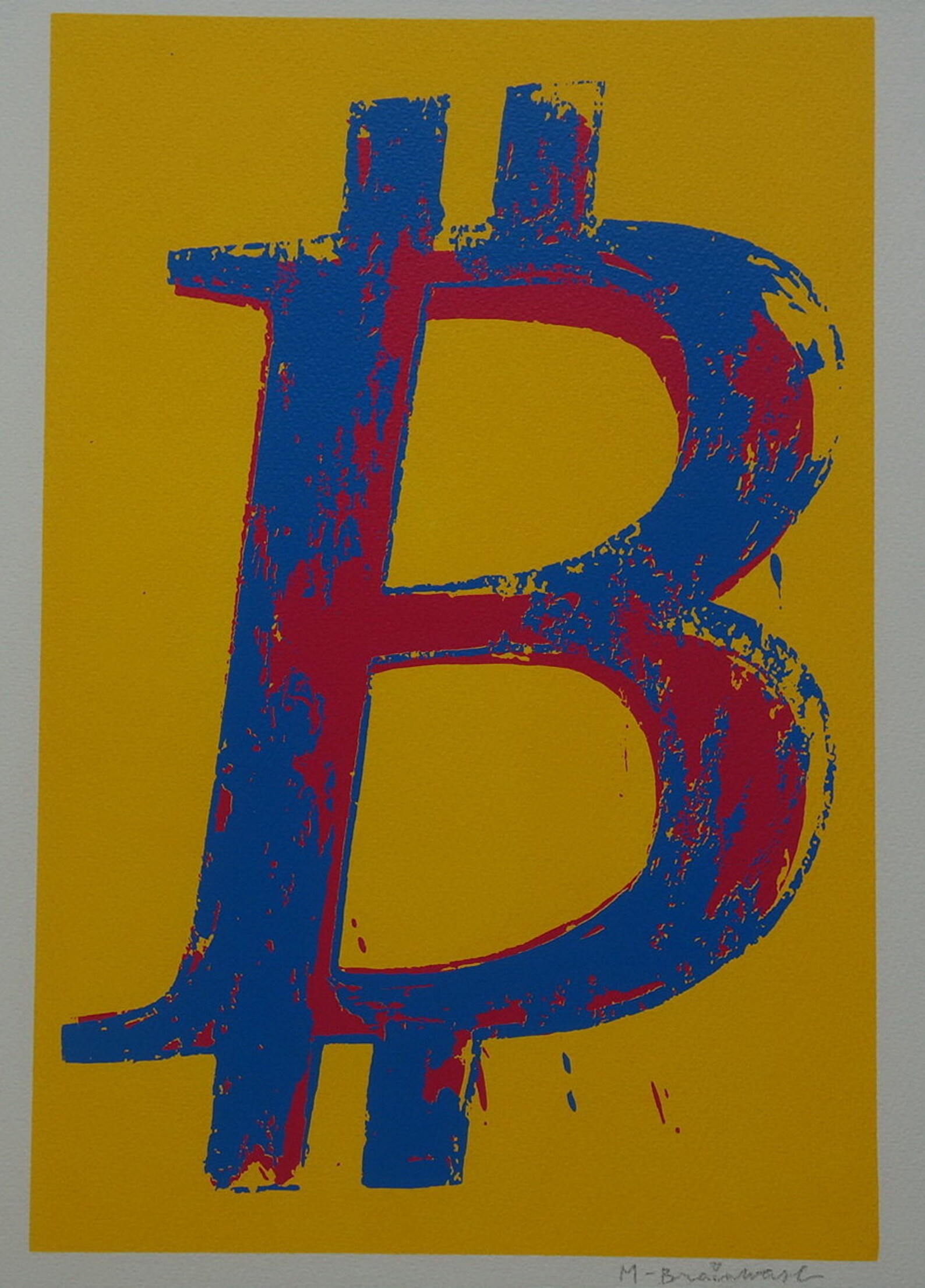 Limited Edition Pop Art Graffiti Bitcoin Silkscreen Serigraph - Etsy