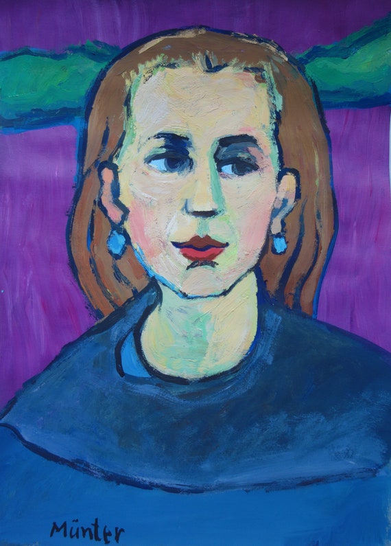 German Expressionist Portrait Painting