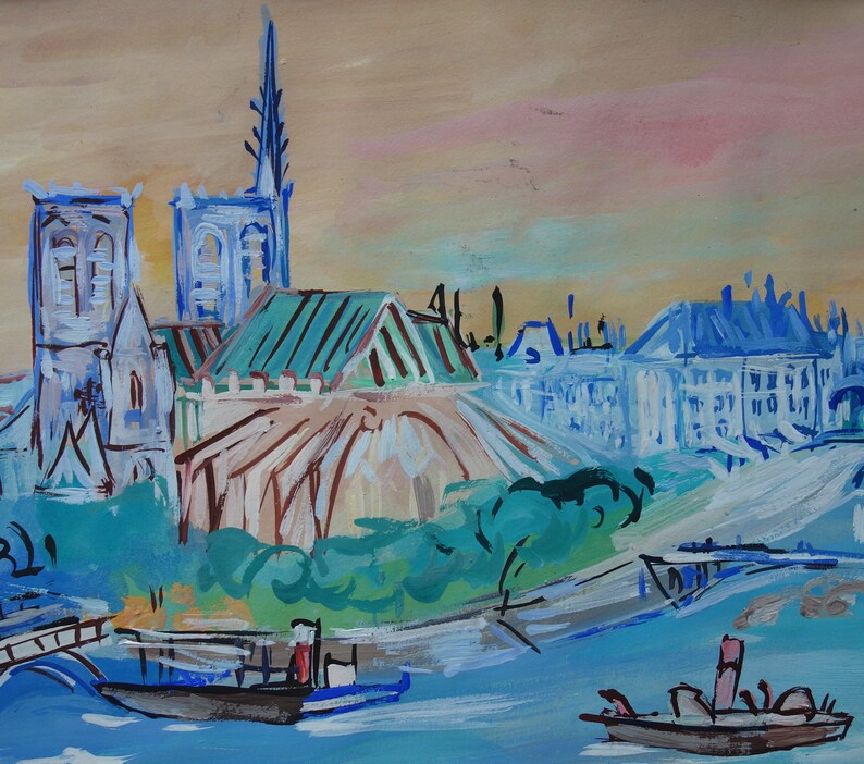Fine French Fauvism, Matisse, Derain Era Original Landscape Painting ...