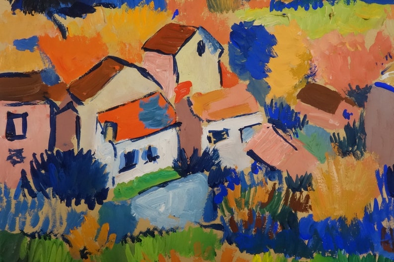 Fine French Fauvism Matisse Derain Era Original Landscape - Etsy