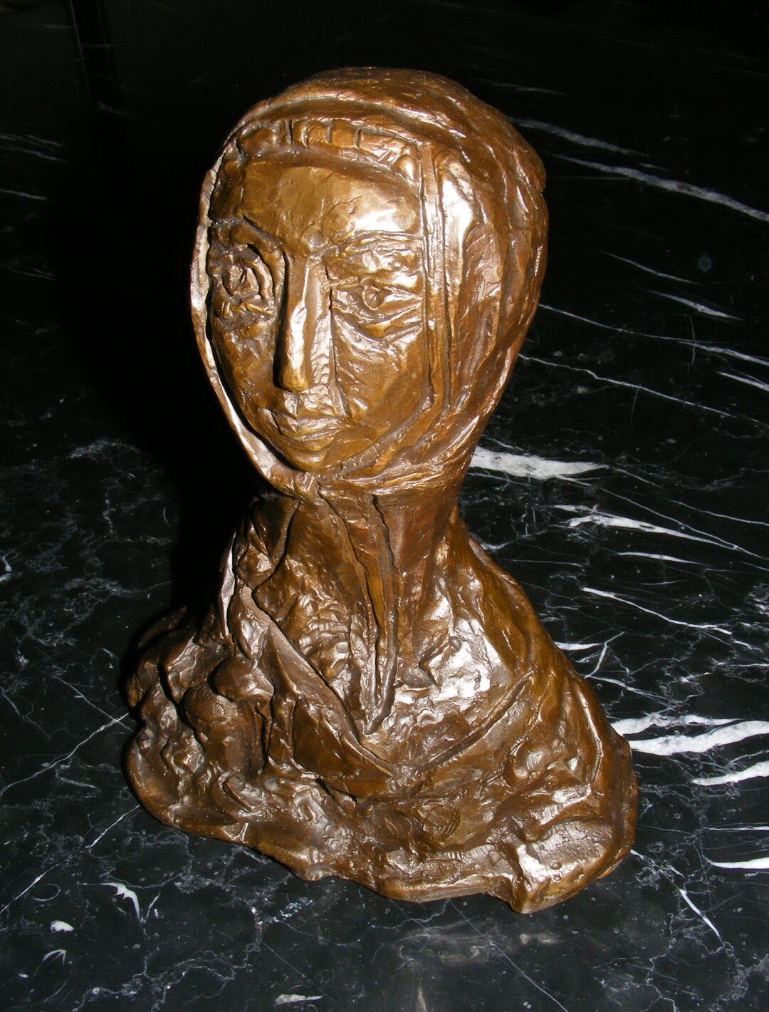 Offering Rare Cubist Bronze Sculpture – Bust of a Woman, Signed, Pablo ...