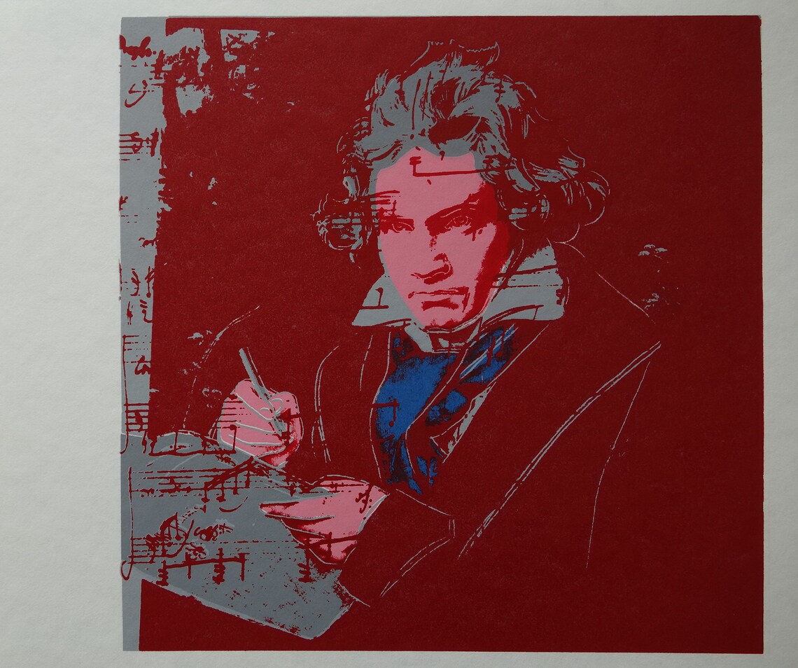 Fine POP ART Ludwig Van Beethoven Edición Limitada serigrafo | Etsy