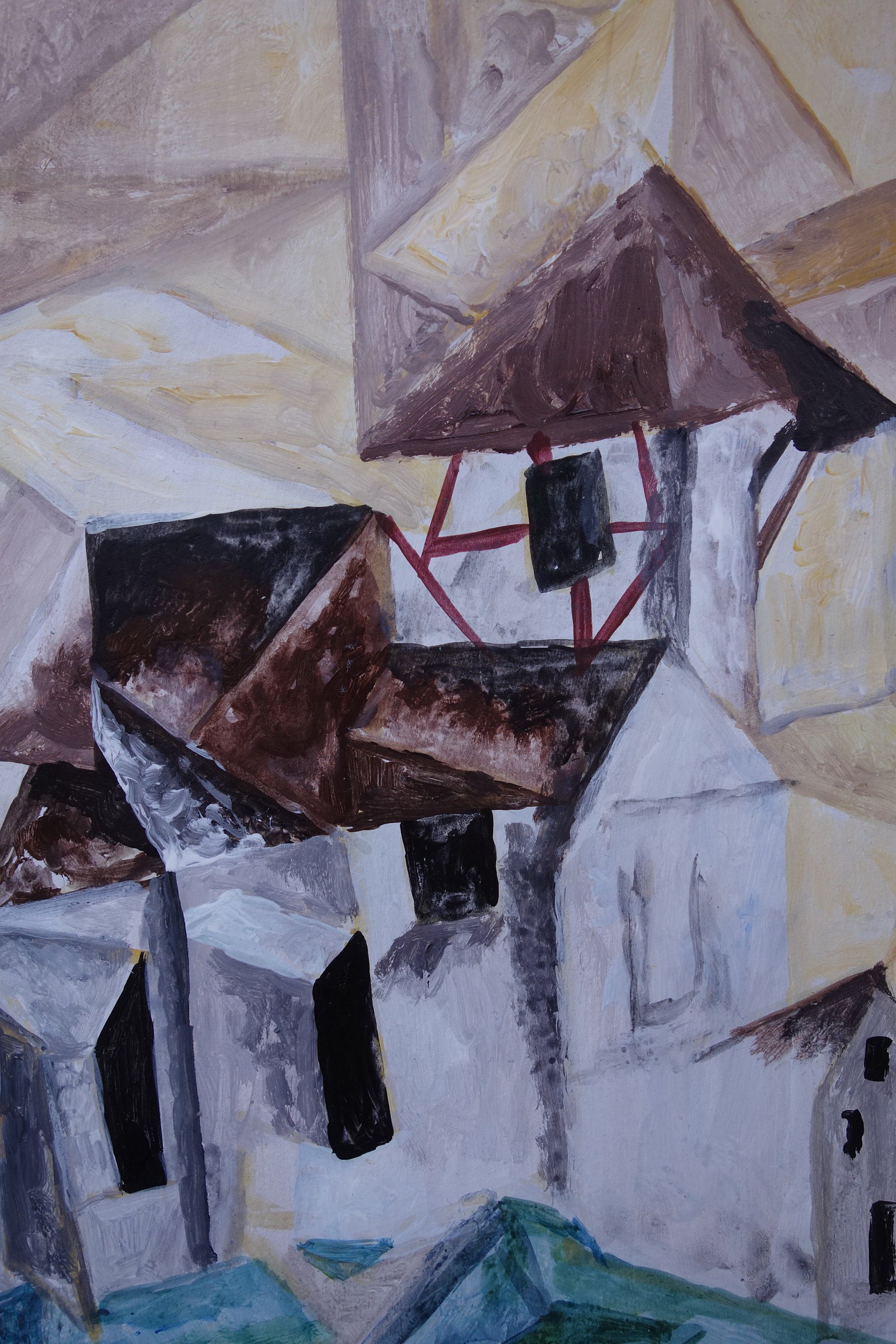 Fine Early American Abstract Modernism Oil Painting of a - Etsy