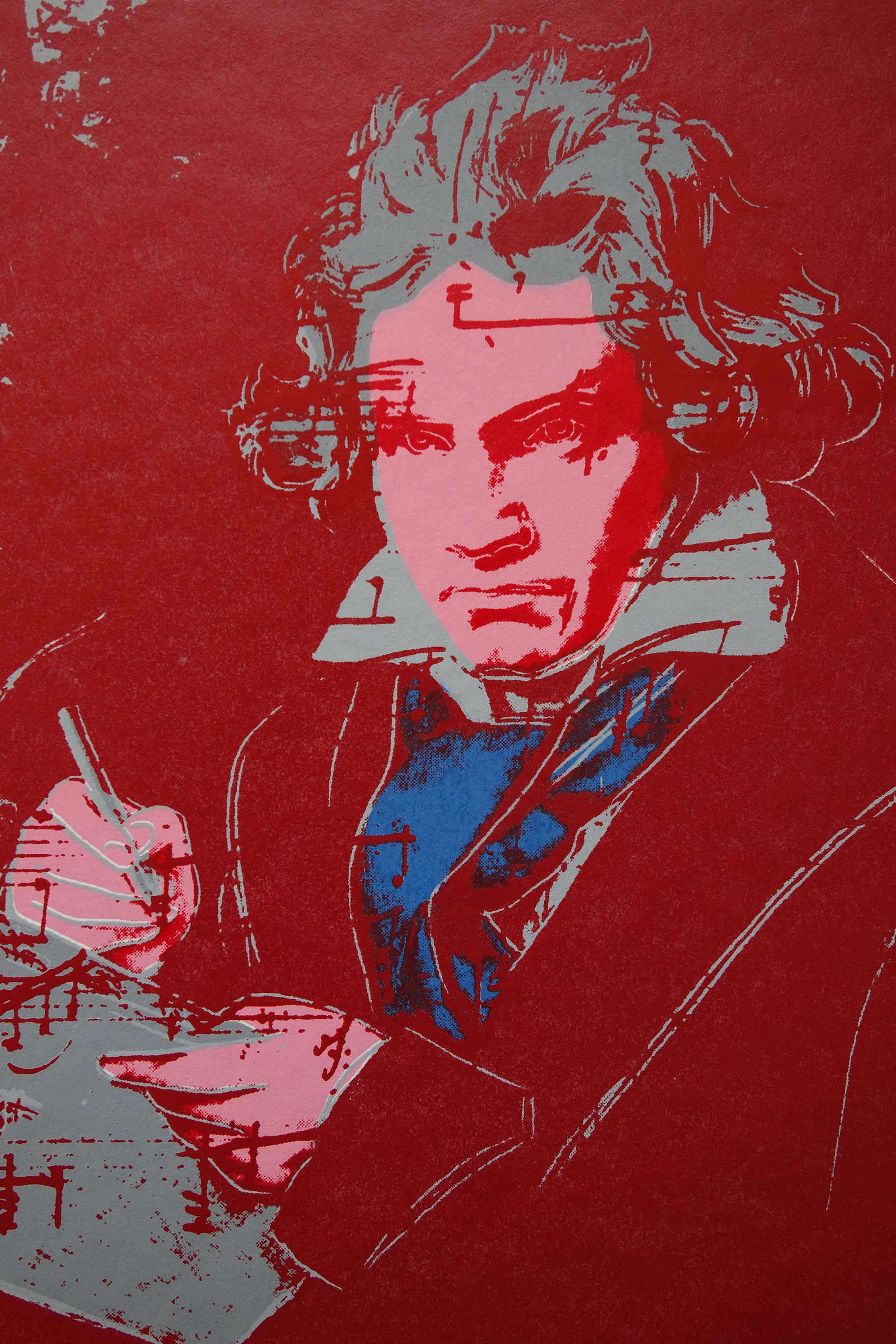 Fine POP ART Ludwig Van Beethoven Edición Limitada serigrafo | Etsy
