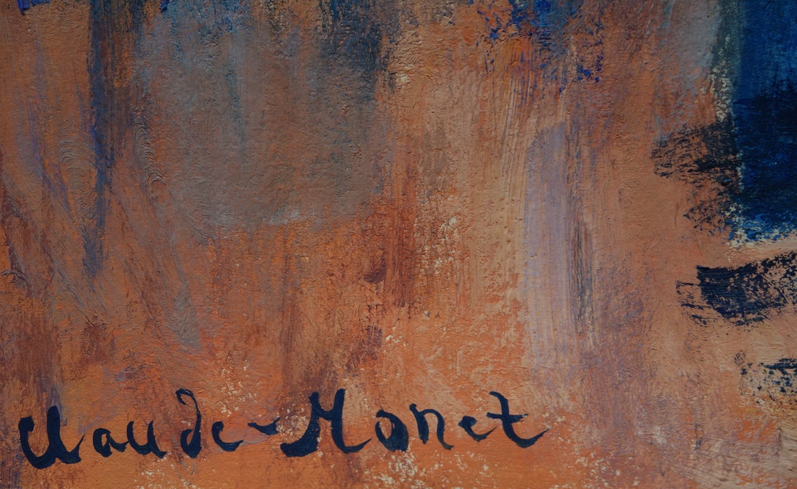 Fine Impressionist Sunset Oil Painting After Claude Monet - Etsy