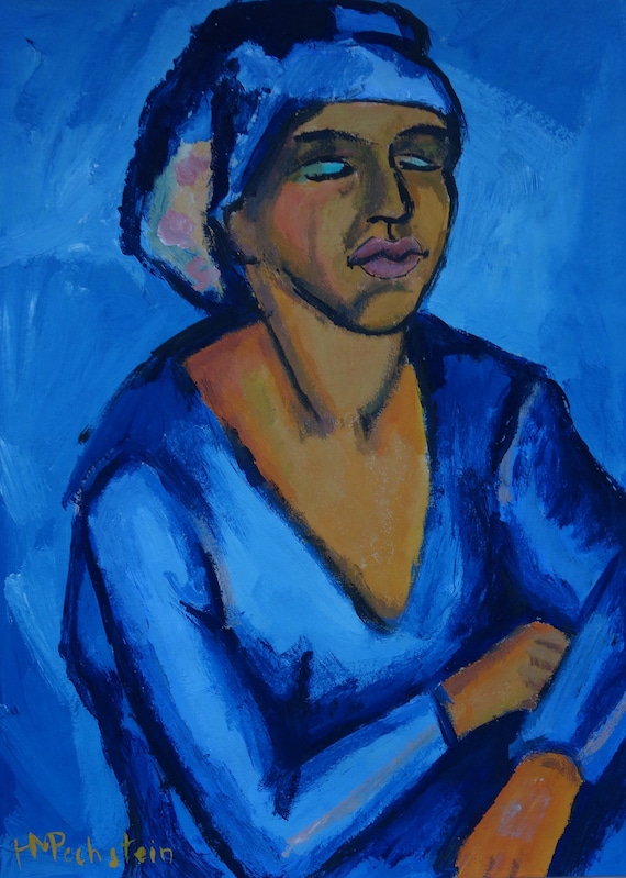 Fine Art Rare Early Abstract Painting Portrait Signed & | Etsy