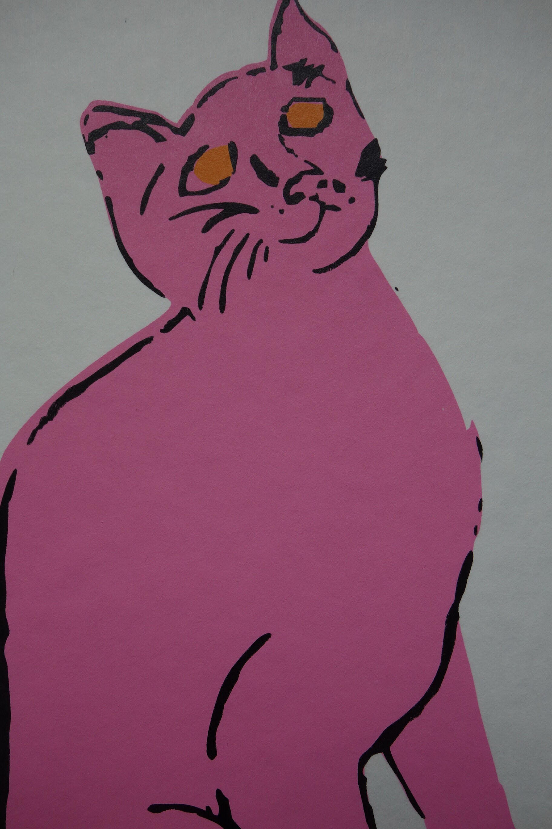 Limited Edition Fine POP ART Cat Sam Silkscreen Serigraph Warhol ...