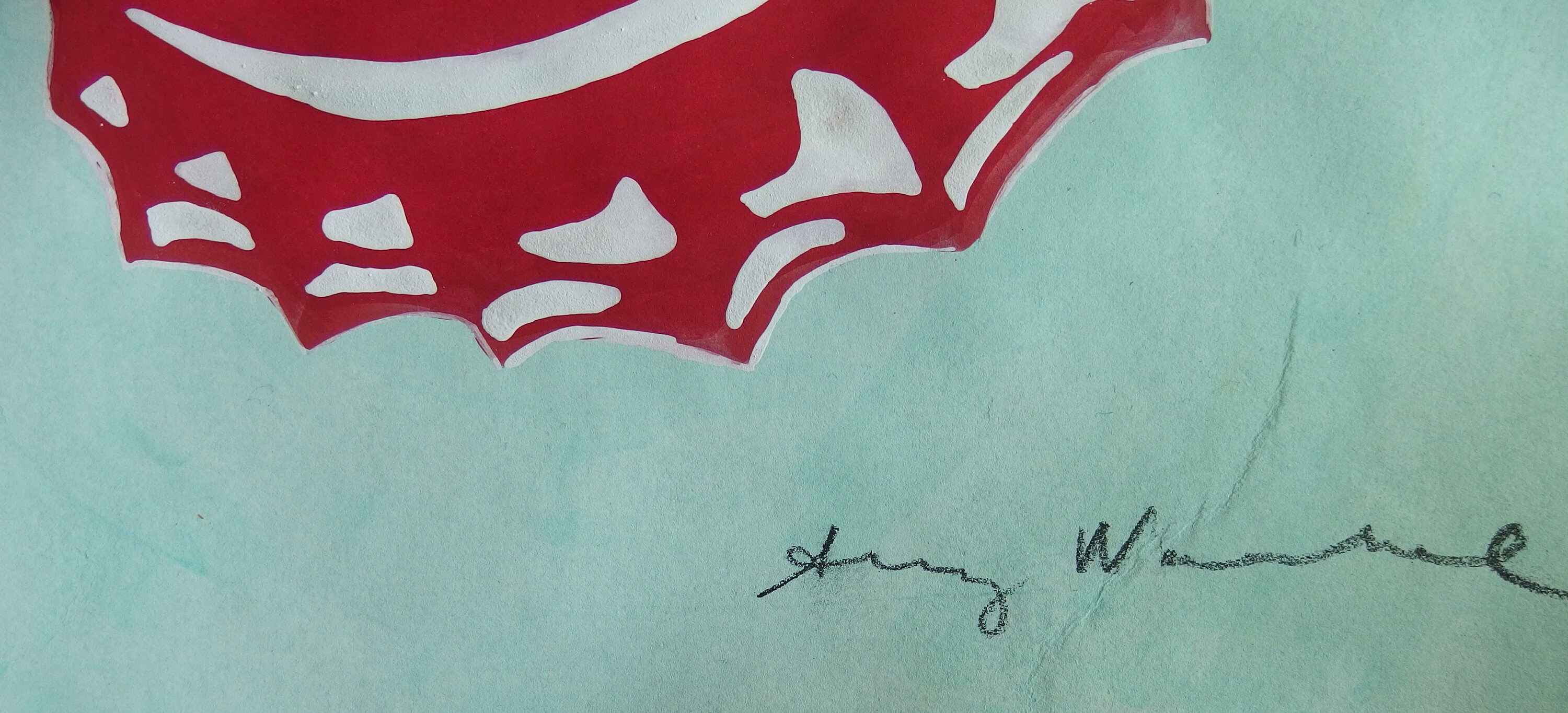 Fine Unique Pop Art Painting Coca-cola Lid, Signed, Andy Warhol - Etsy