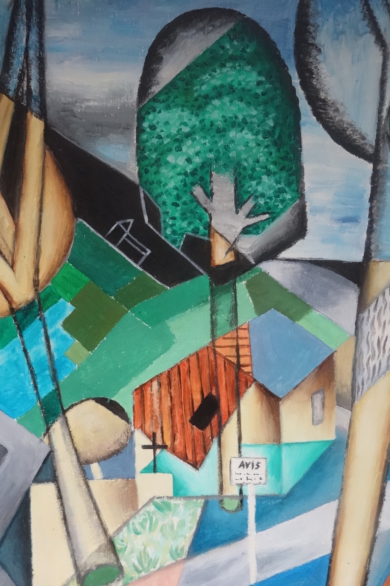 Fine French Cubism Picasso Era Original Nature Landscape - Etsy