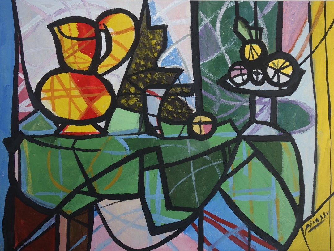 Remarkable French Cubist Still Life Painting, Picasso Braque Era ...