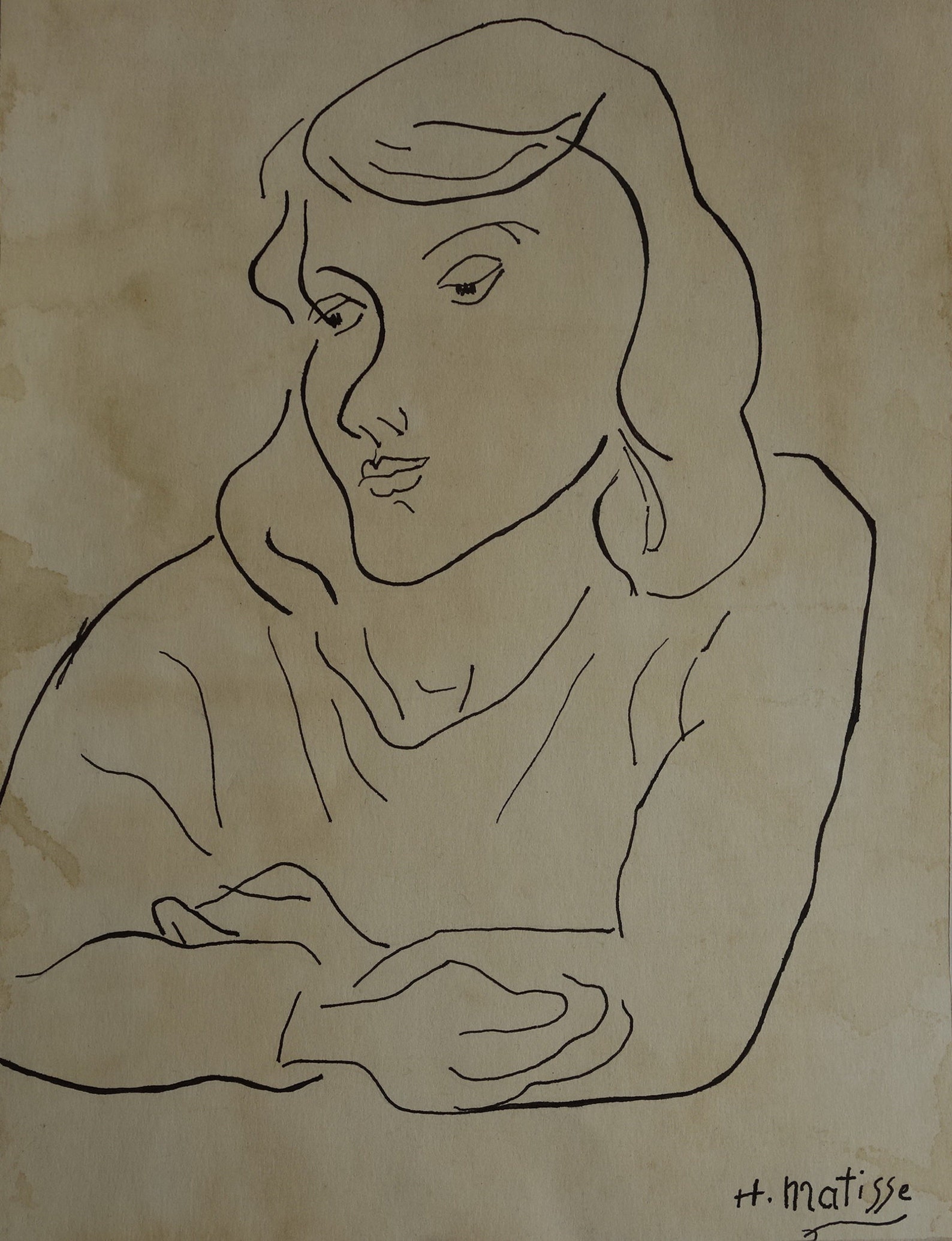 Interesting Fauvist Ink Drawing Portrait Study Marked - Etsy