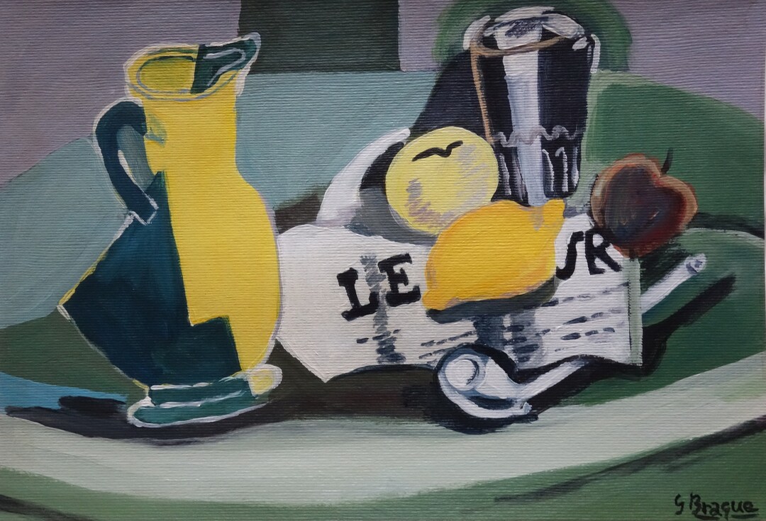 Remarkable French Cubist Still Life Painting, Picasso Braque Era ...