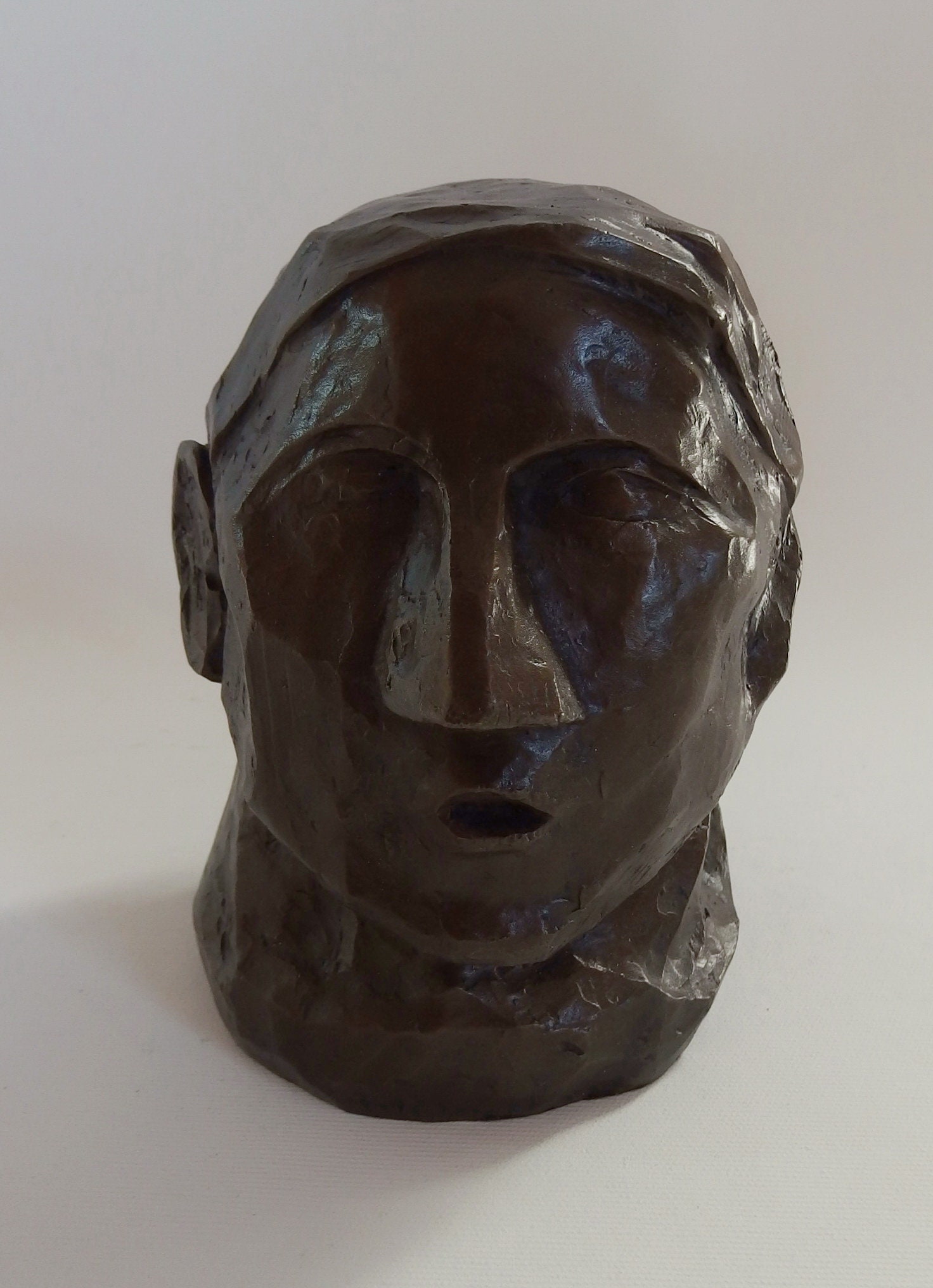 Offering Rare Cubist Bronze Sculpture Bust of a Woman - Etsy