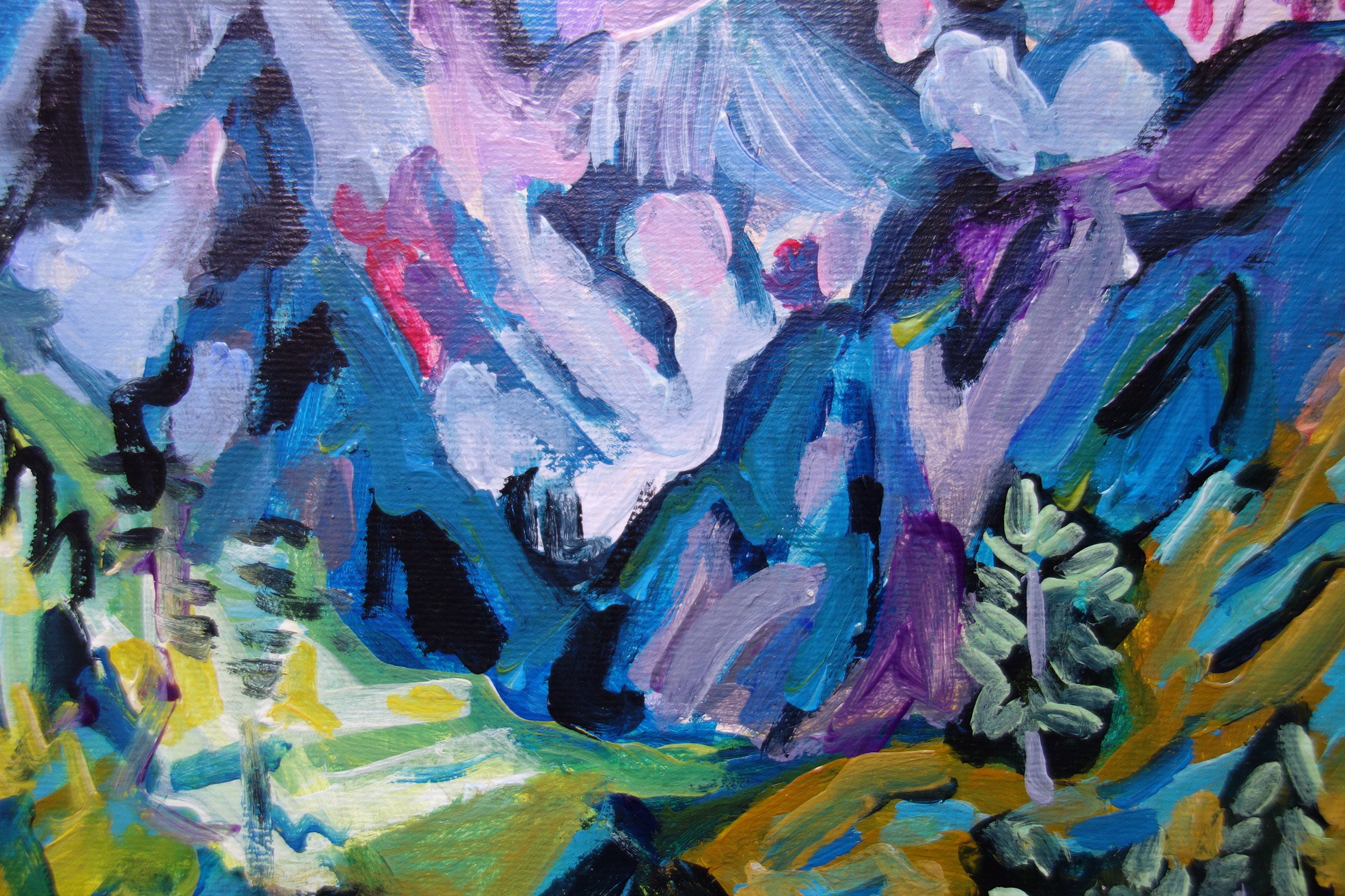 Early German Expressionism Abstract Original Oil Landscape | Etsy