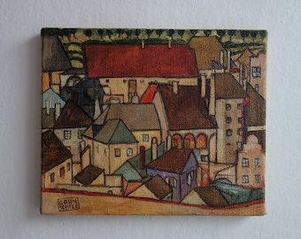 Fine Art Rare Expressionist Painting Landscape Signed & | Etsy