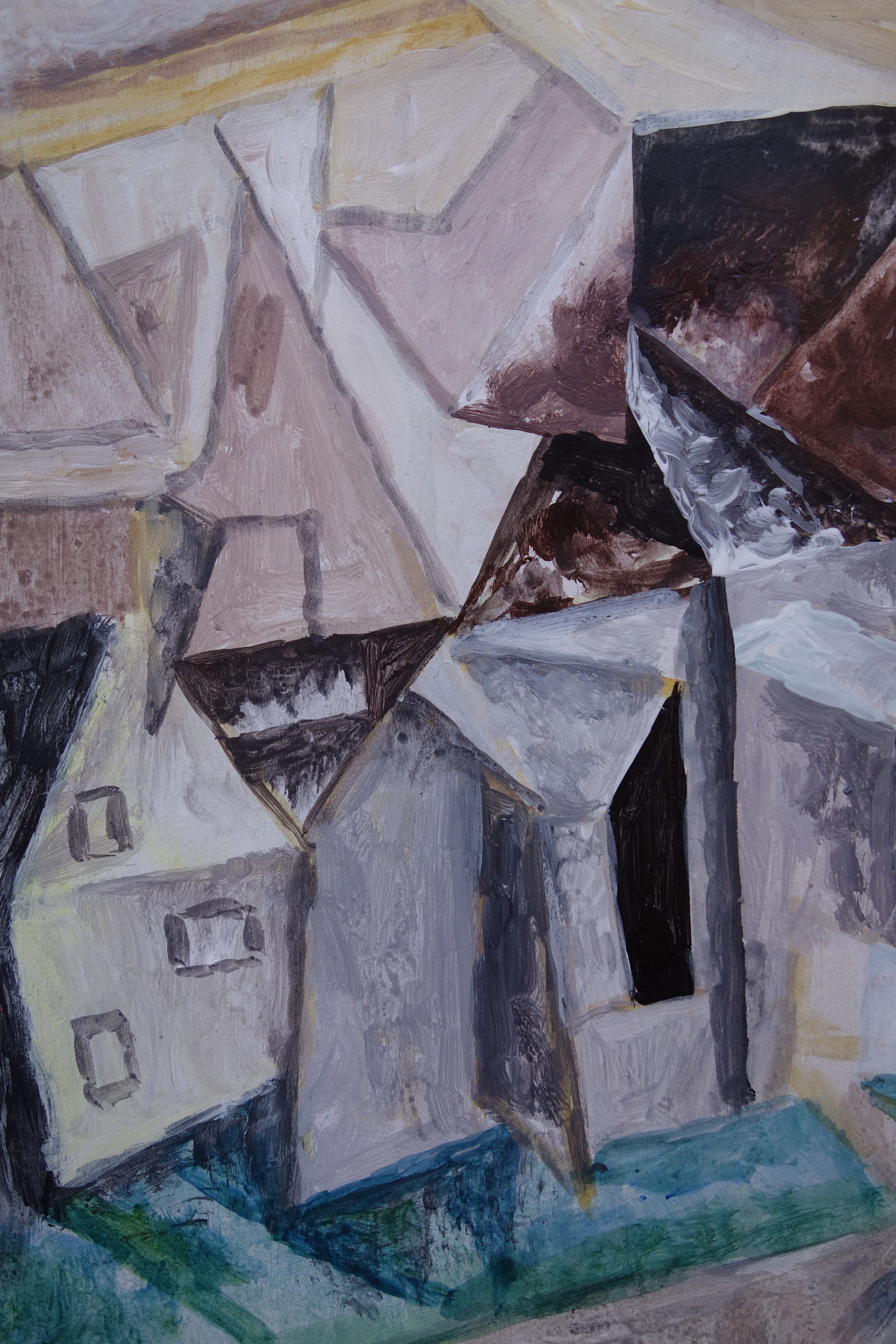 Fine Early American Abstract Modernism Oil Painting of a - Etsy