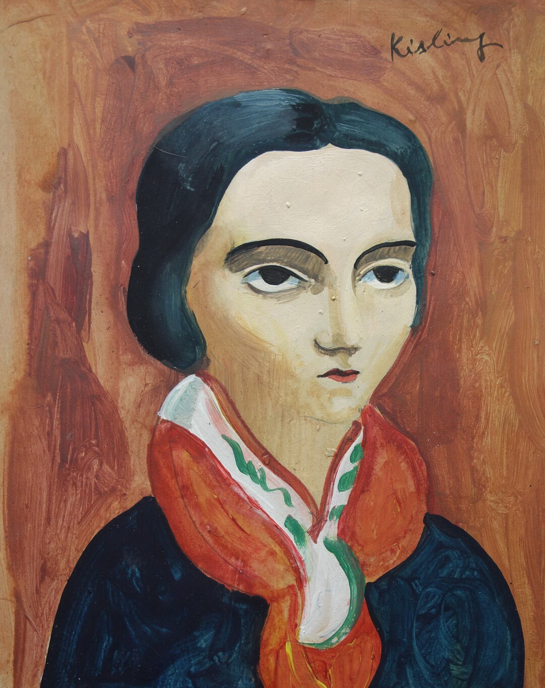 Fine French Modernist, Tempera Painting – Woman, Signed - Etsy