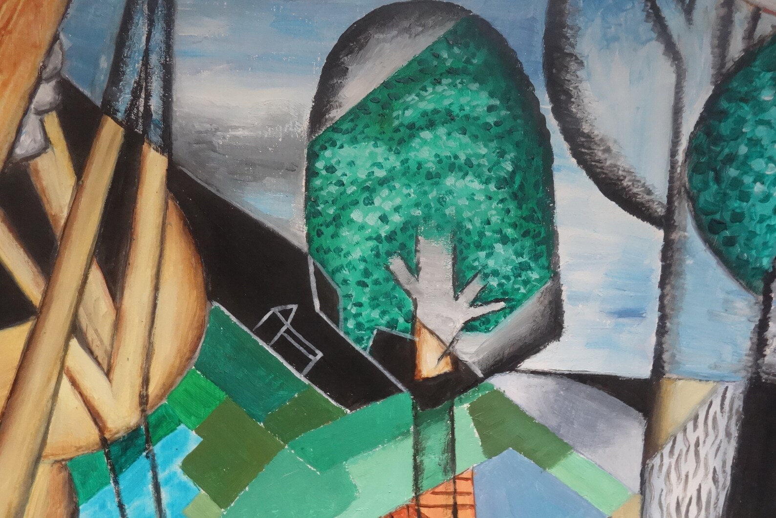 Fine French Cubism Picasso Era Original Nature Landscape - Etsy