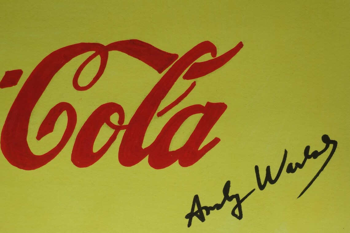 Fine Unique Pop Art Painting – Coca-cola Bottles, Signed, Andy Warhol ...