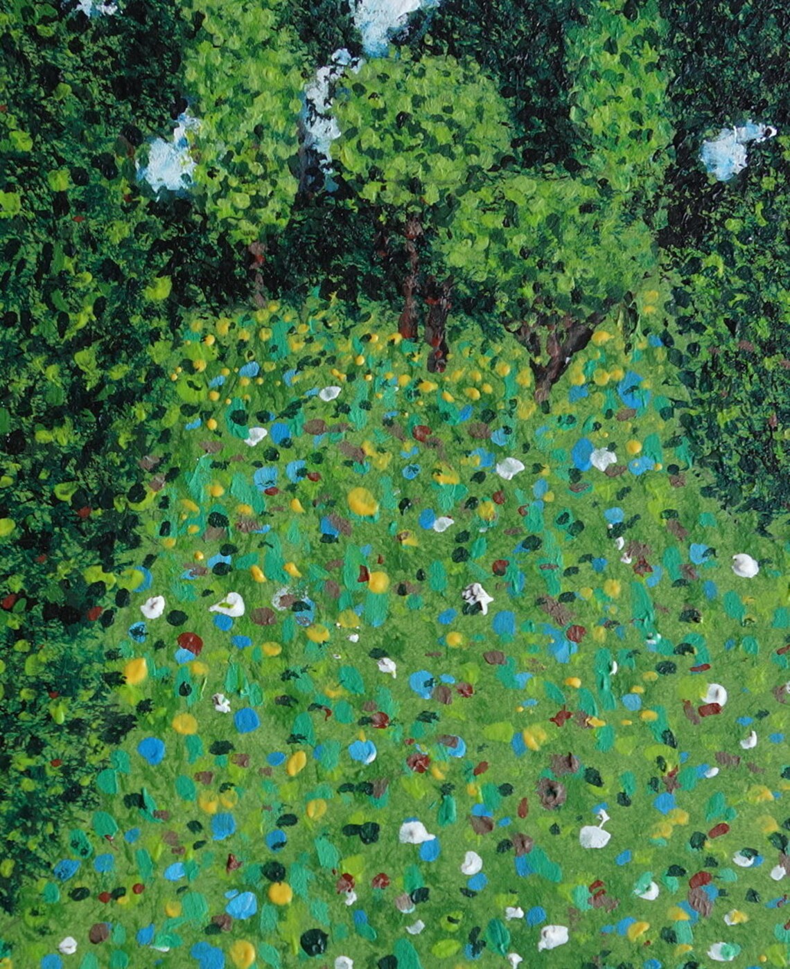 Fantastic Secession Gustav Klimt Era, Unique Original Oil Landscape ...