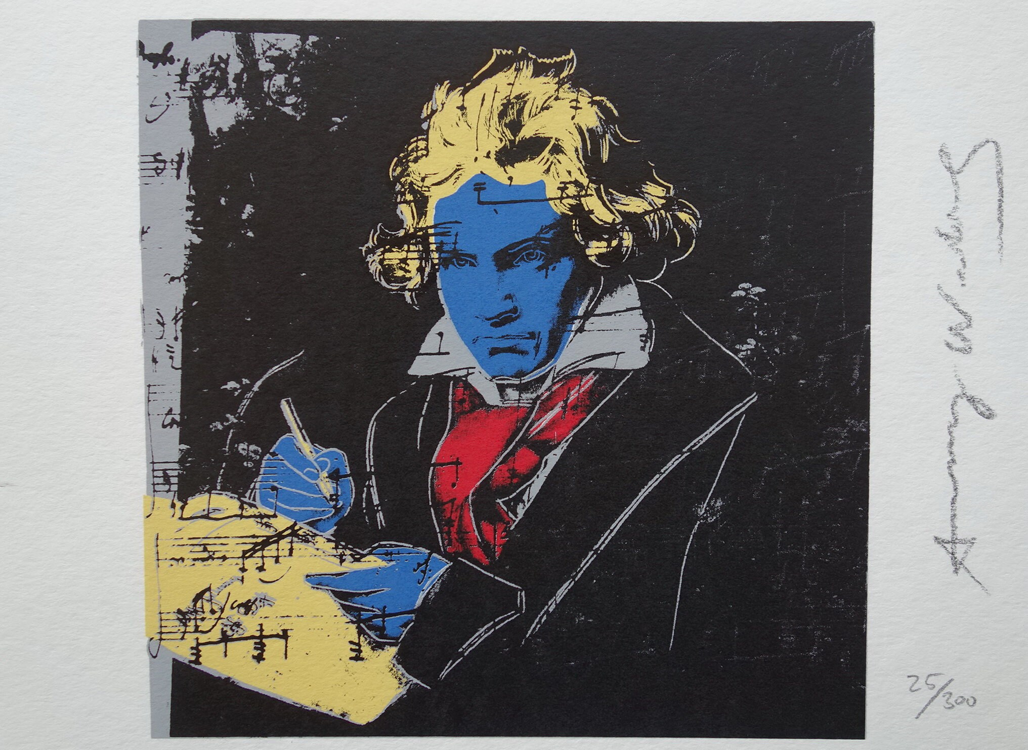 Fine POP ART Ludwig Van Beethoven Limited edition silkscreen | Etsy