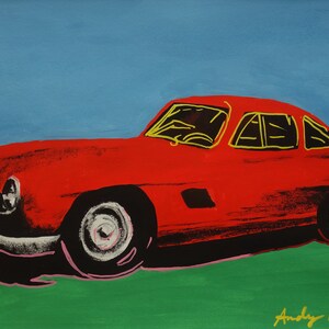 Fine Unique Pop Art Painting – Car, Signed, Andy Warhol - Etsy