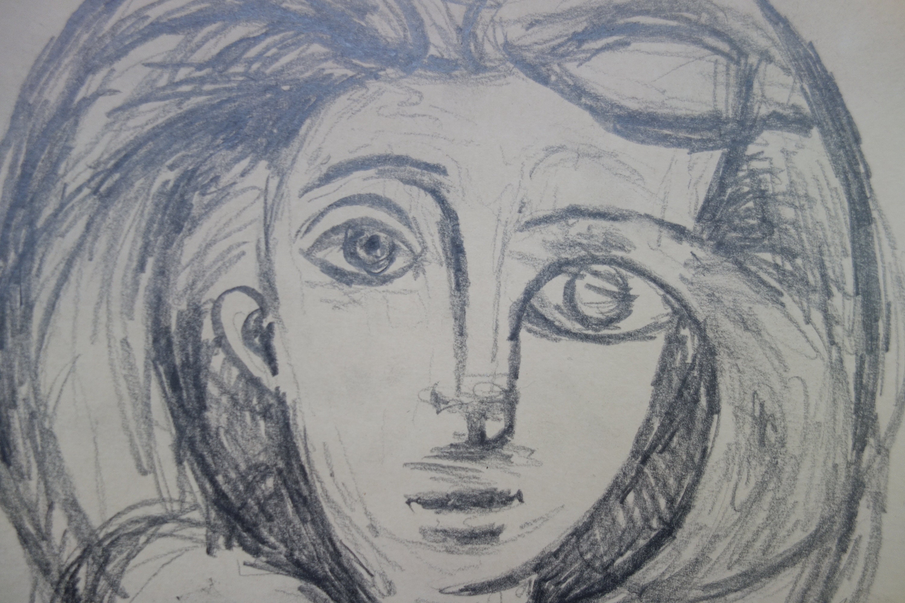 Very Rare Unique Cubist Picasso Era Portrait Study Charcoal - Etsy