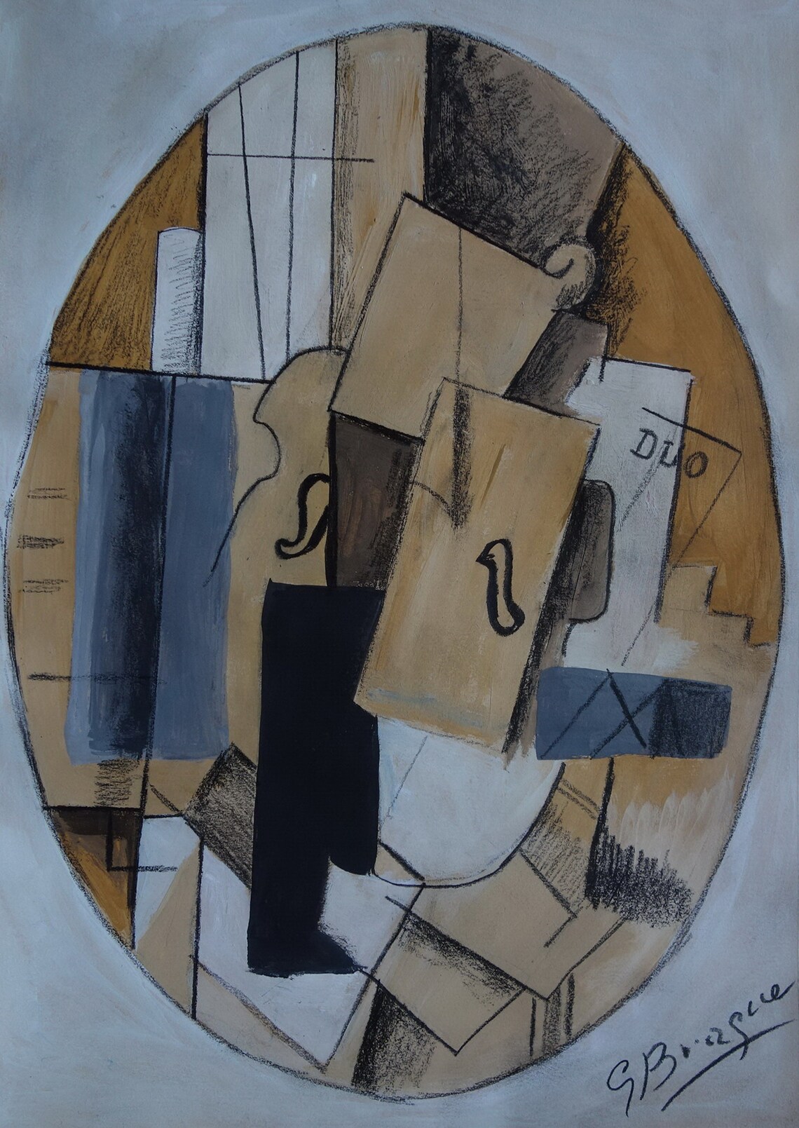 Remarkable French Cubist Still Life Painting Picasso Braque | Etsy