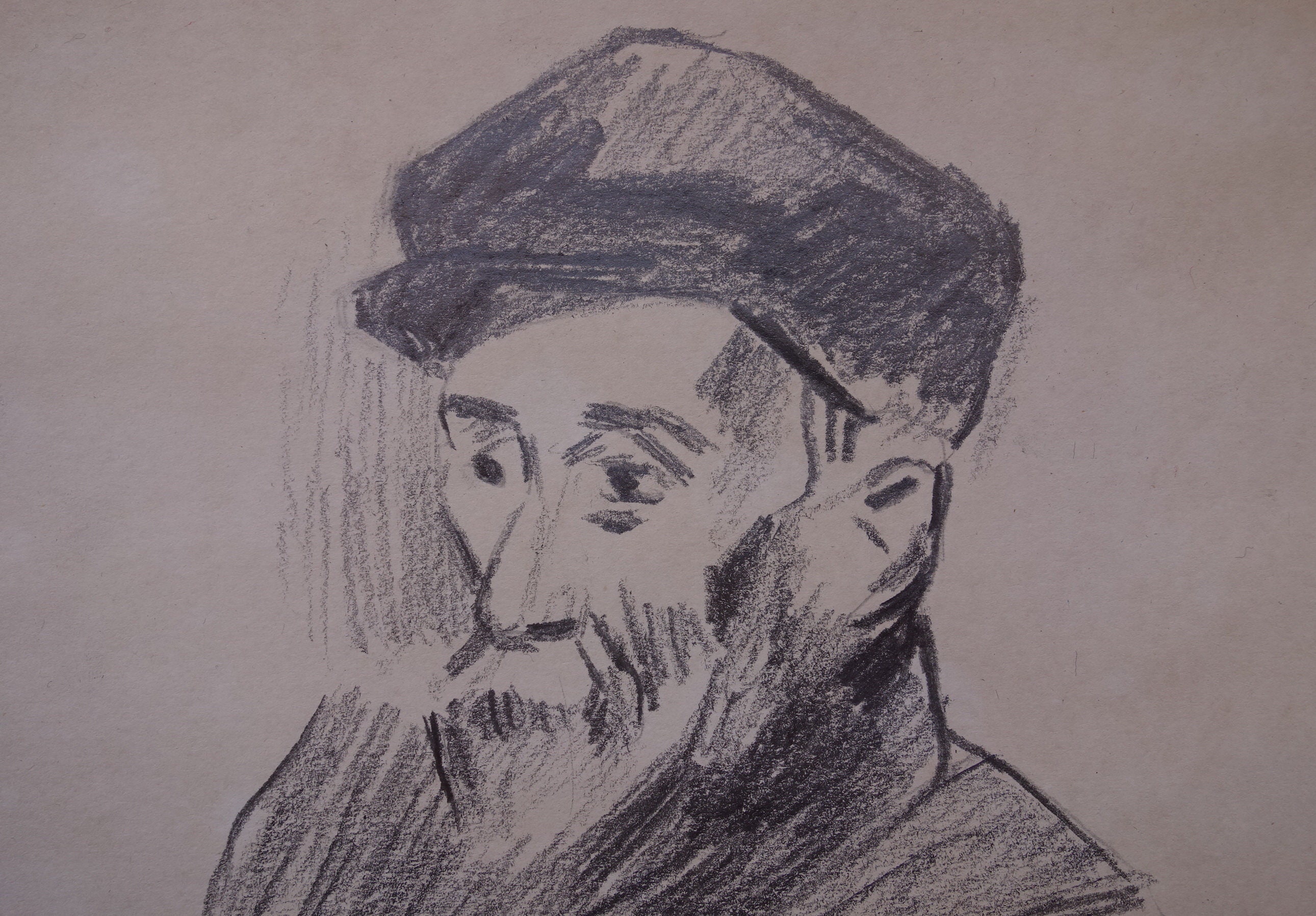 Fine Impressionist Drawing Portrait Signed Pierre Auguste | Etsy