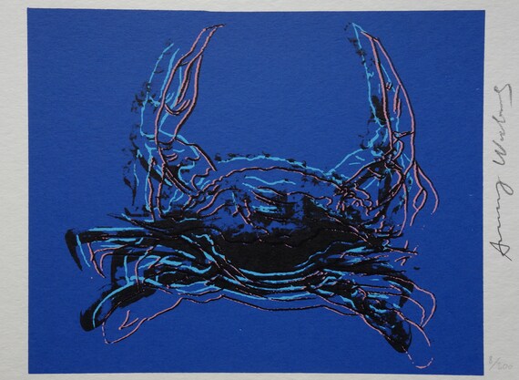 Fine POP ART Crab Limited edition silkscreen serigraph | Etsy