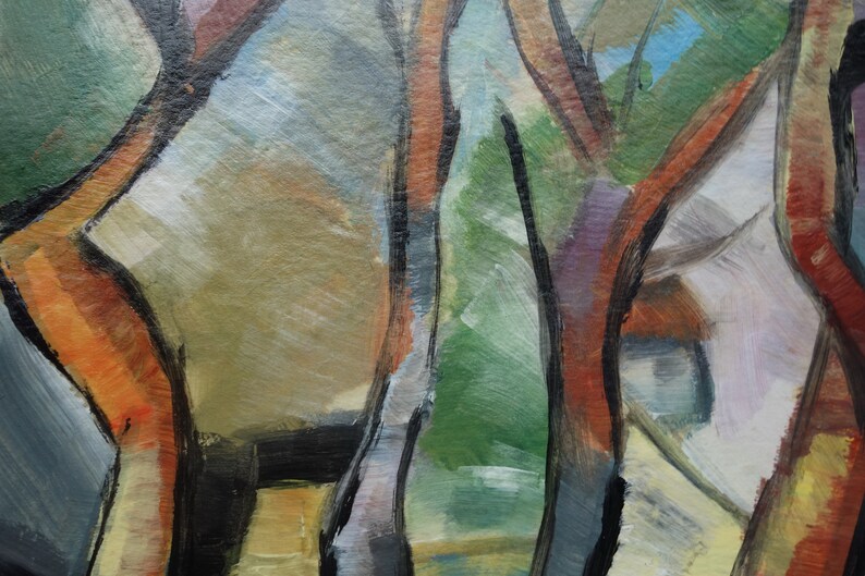 Fine French Cubism Picasso Era Original Nature Landscape - Etsy