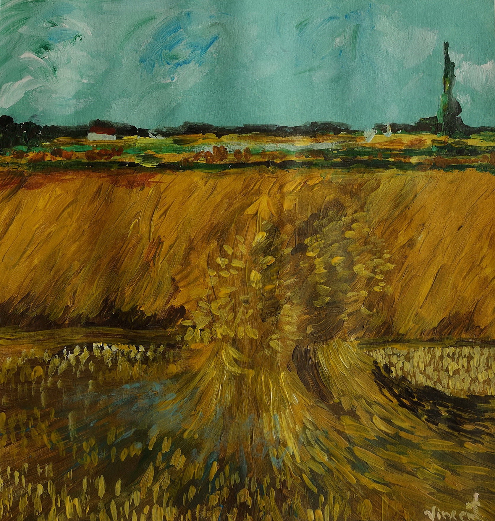 Fine Post Impressionist Original Oil Painting Landscape - Etsy