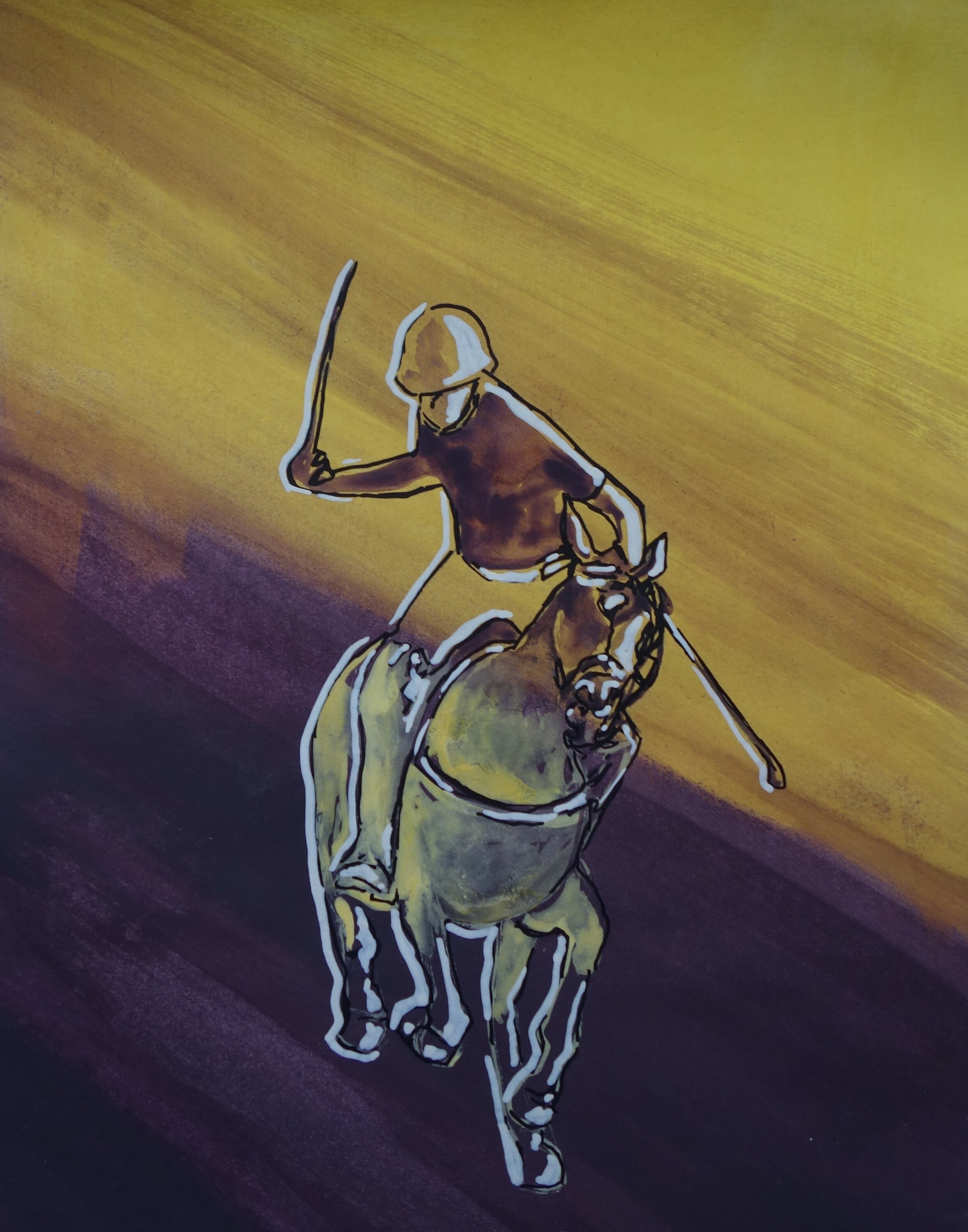 Fine Unique Pop Art Painting – Polo Player, Signed, Andy Warhol - Etsy