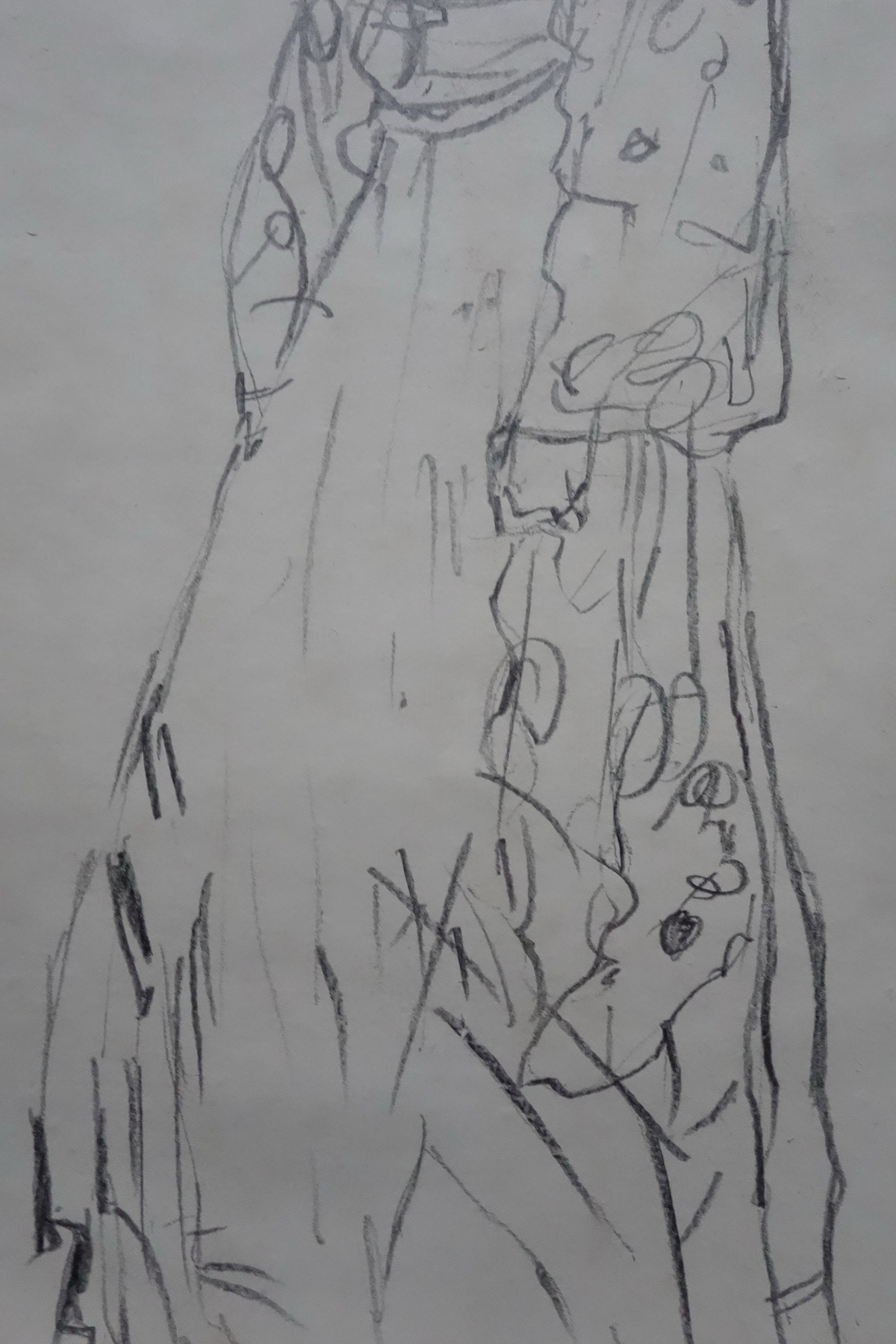 Expressive Secession Graphite Drawing of a Woman, Signed Klimt - Etsy