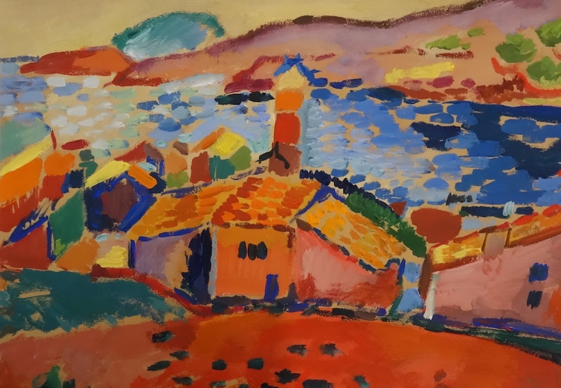 Fine French Fauvism Matisse Derain Era Original Landscape - Etsy