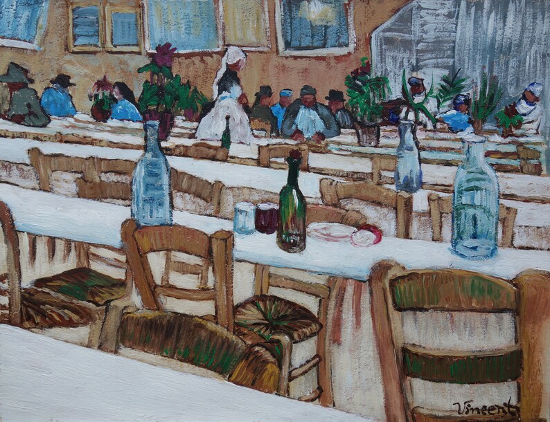 Fine Post Impressionist Oil Painting Interior Signed - Etsy