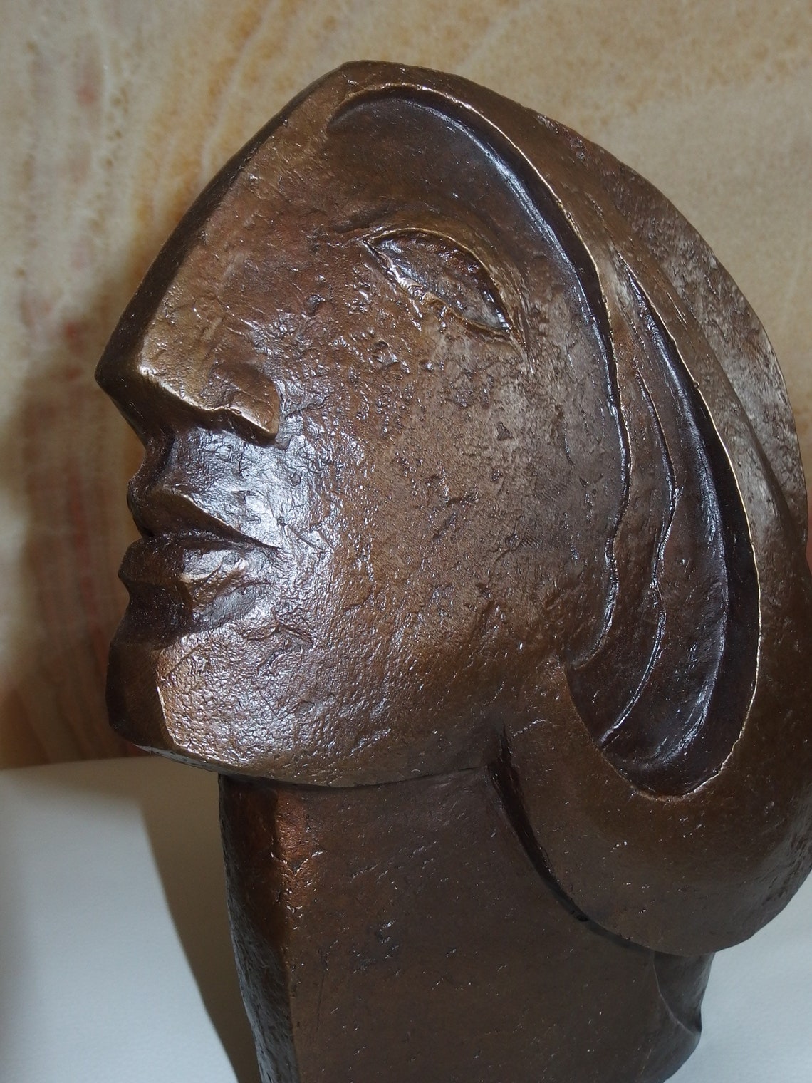 Offering Rare Cubist Bronze Sculpture Bust of a Woman - Etsy