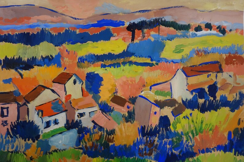 Fine French Fauvism Matisse Derain Era Original Landscape - Etsy