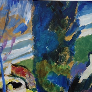 Fine Art, Rare Early Abstract Painting – Landscape, Signed, Wassily ...