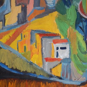 Fine French Cubism Picasso Era Original Nature Landscape Painting ...