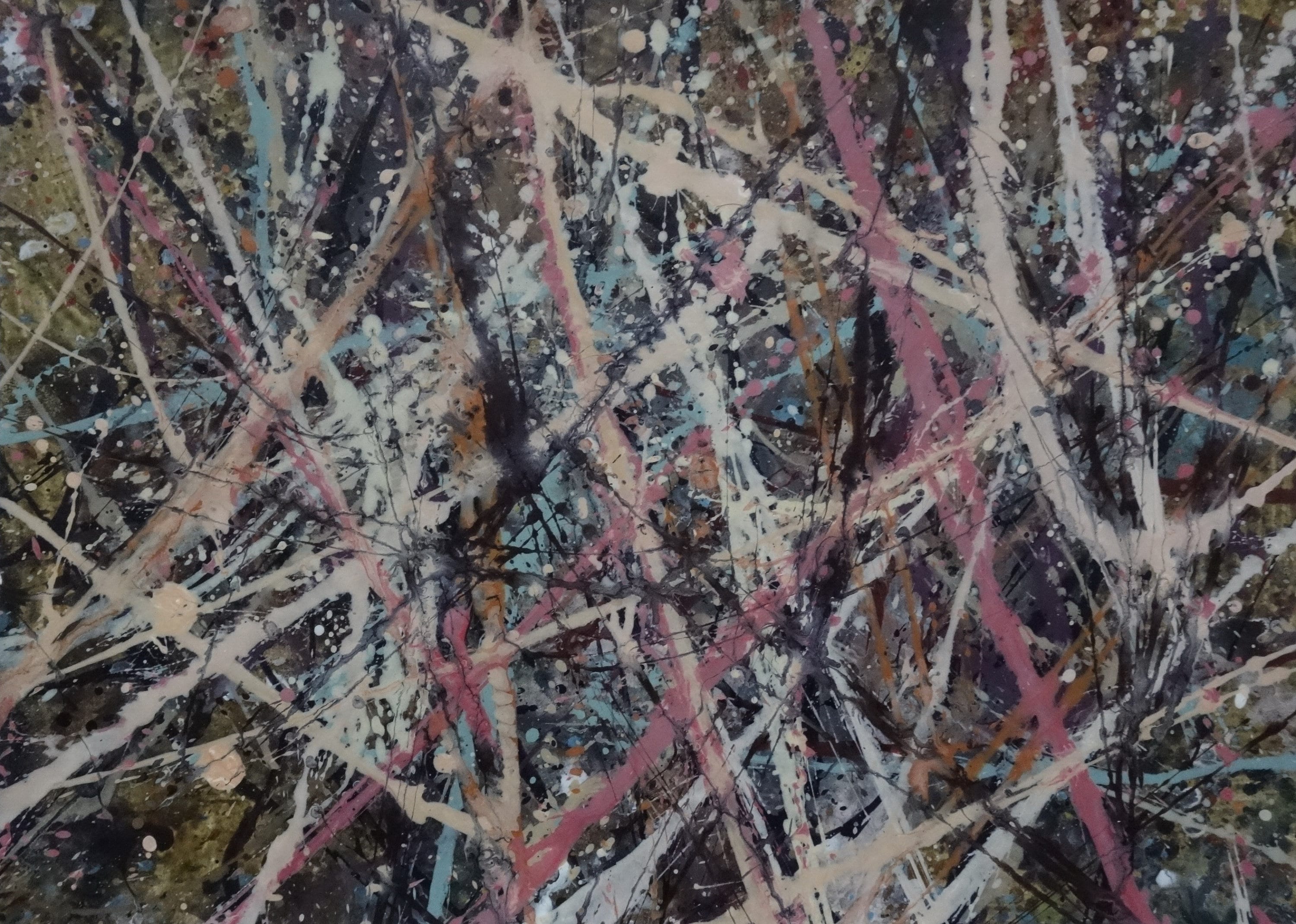 Fine Unique Drip Painting Marked & Signed Jackson Pollock - Etsy