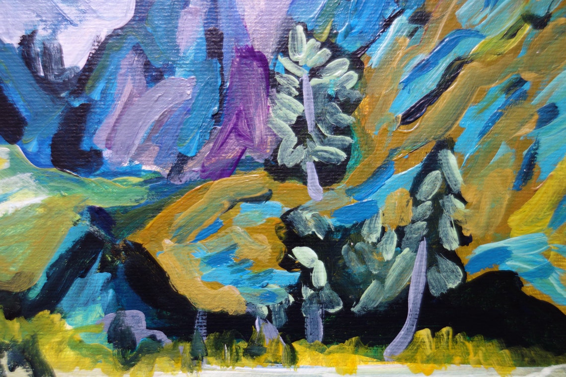 Early German Expressionism Abstract original oil landscape | Etsy