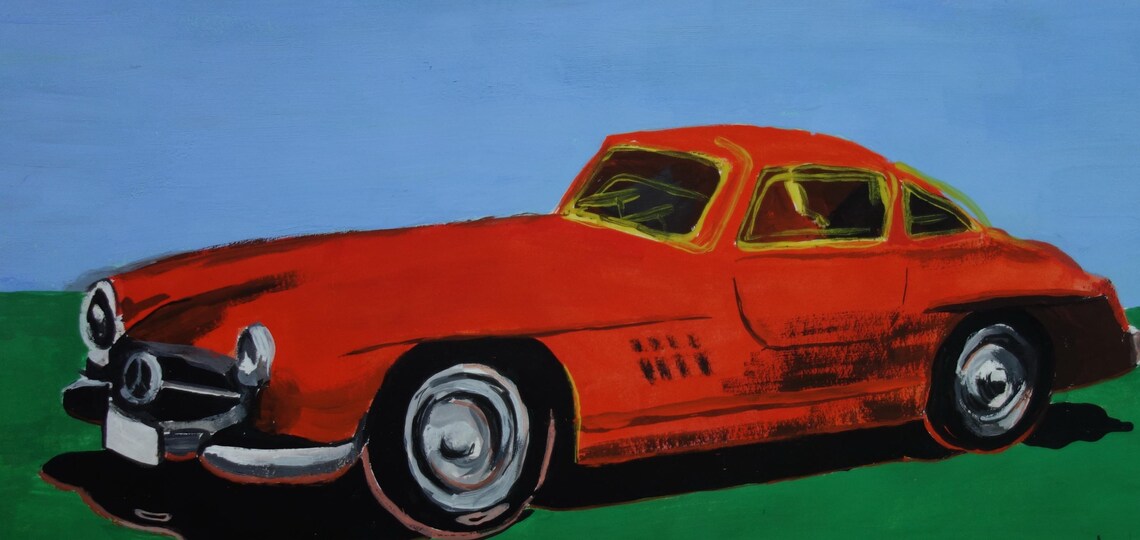 Fine Unique Pop Art Painting – Car, Signed, Andy Warhol - Etsy