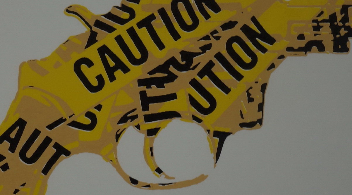 Limited Edition Pop Art Graffiti Gun Silkscreen Serigraph, Signed ...