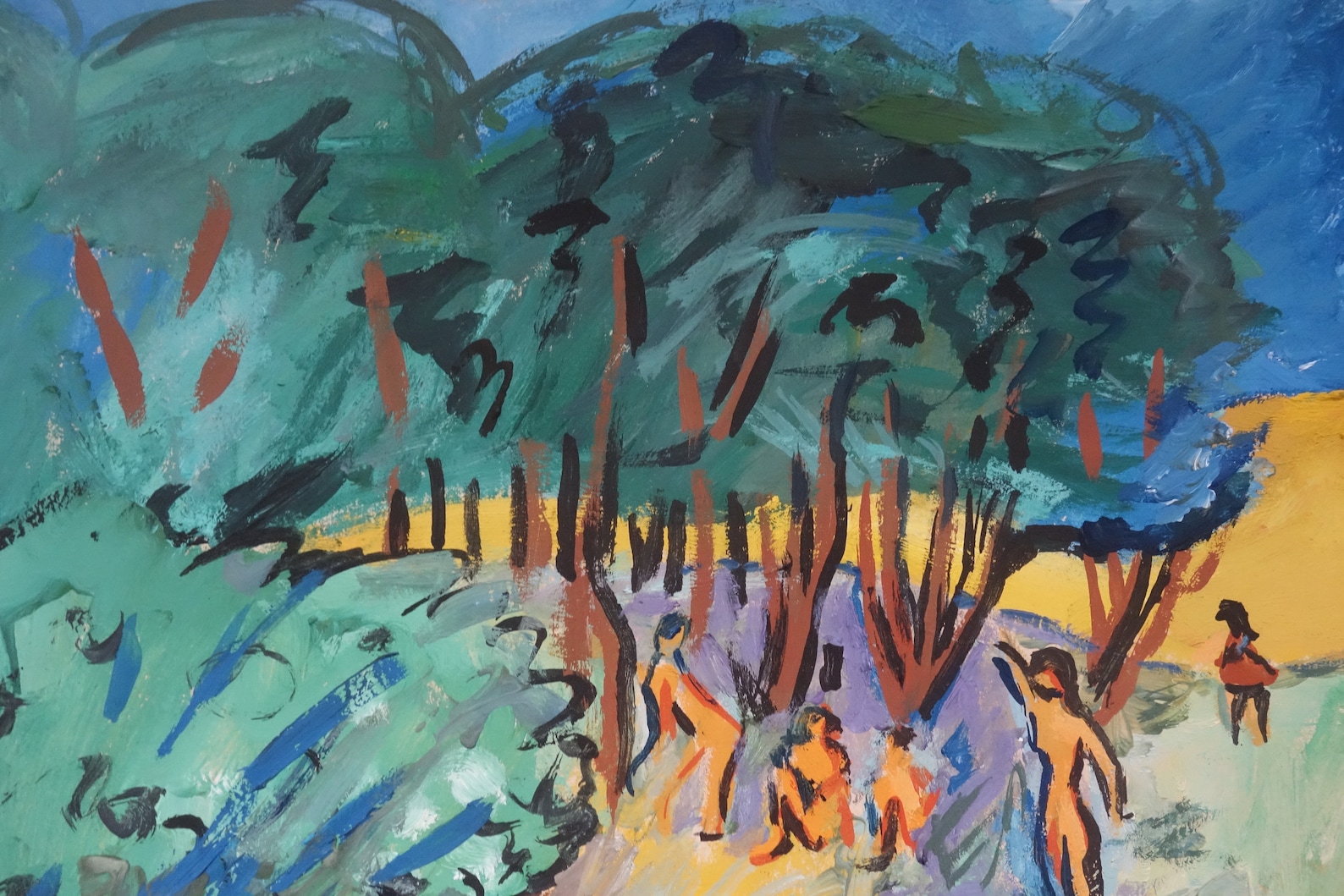 Early German Expressionism Original Oil Nudes Painting, Signed ...