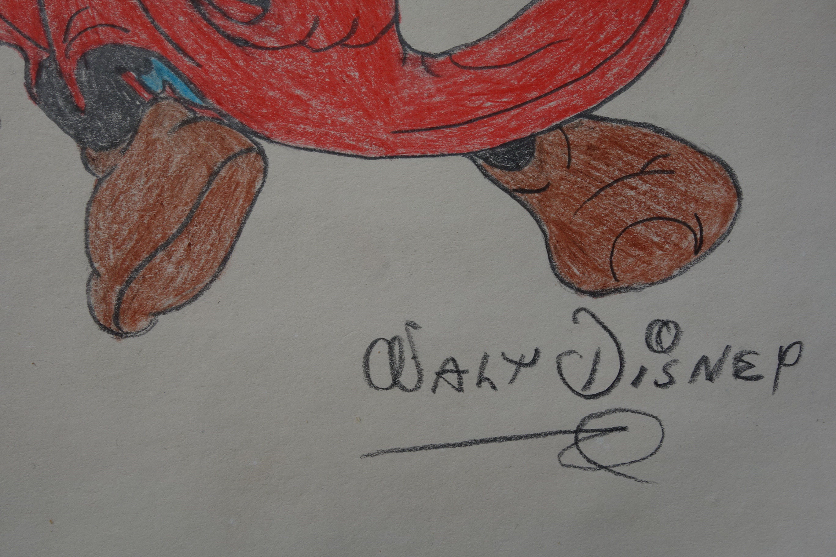 Vintage Cartoon Walt Disney Mickey Mouse Study, Drawing - Etsy